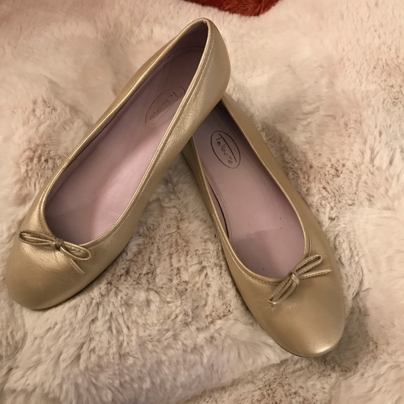 Talbots | Shoes | Talbots Gold Ballet Flats | Poshmark
